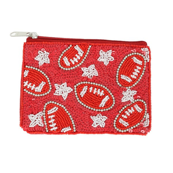 Game Day Coin Purse (Red) – POSH STYLE
