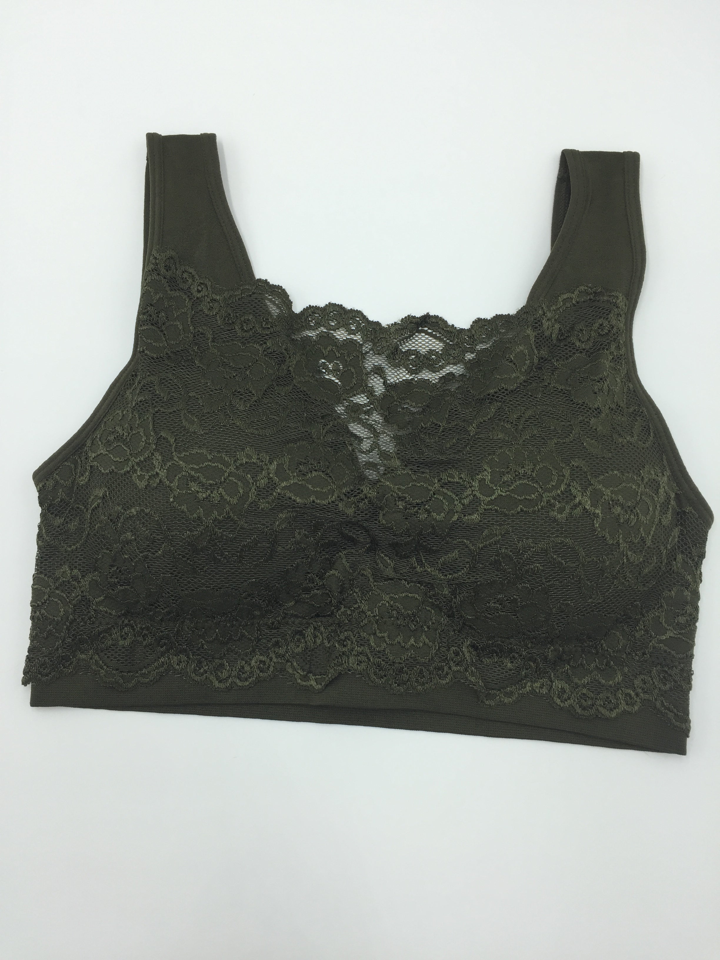 Cleavage Control Bralet (Olive) – POSH STYLE