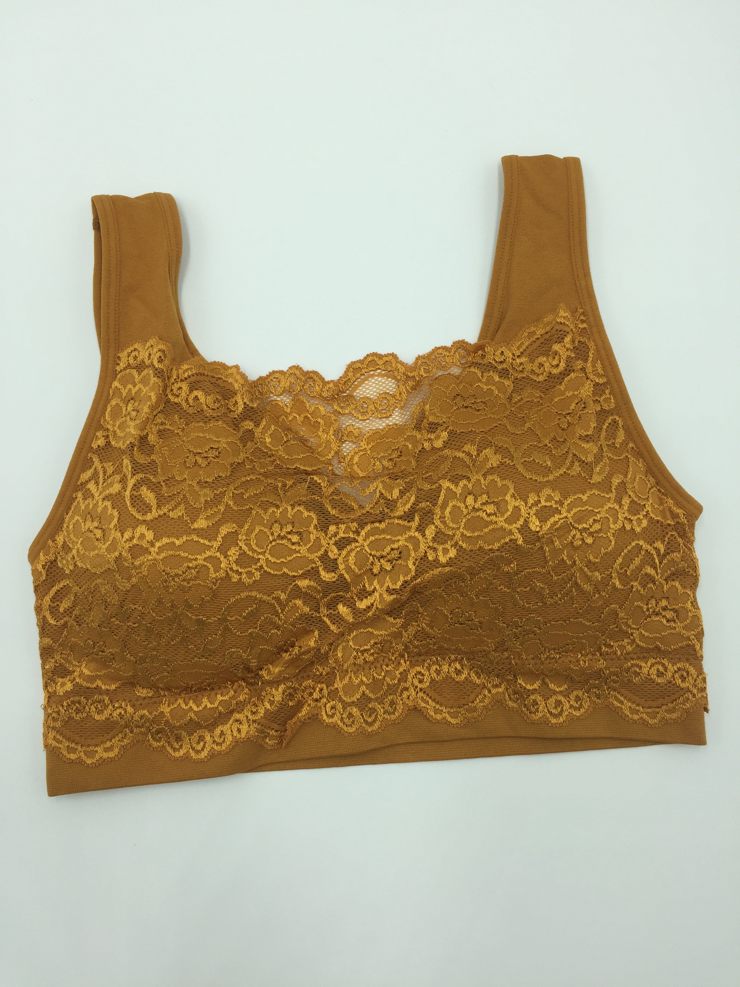 Cleavage Control Bralet (Mustard) – POSH STYLE